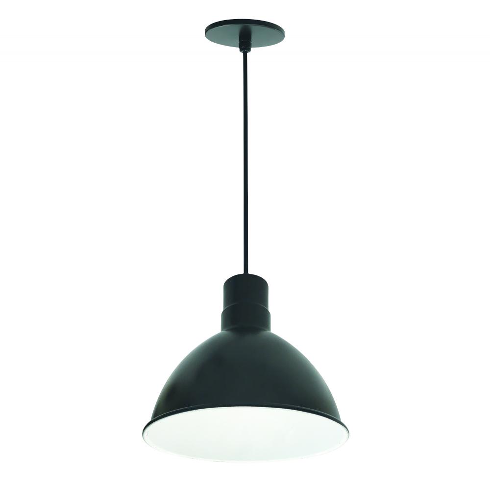 10" RLM LED Shade, 3000lm, 4000K, Black/White, 120V 0-10V/Triac/ELV ...