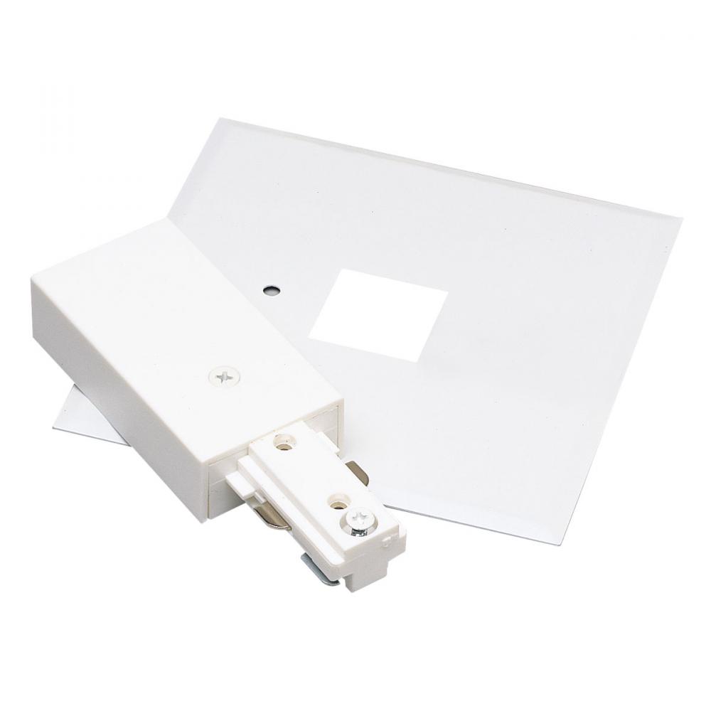 Live End Feed with Cover for One-Circuit Track, White Finish : NT-311W ...