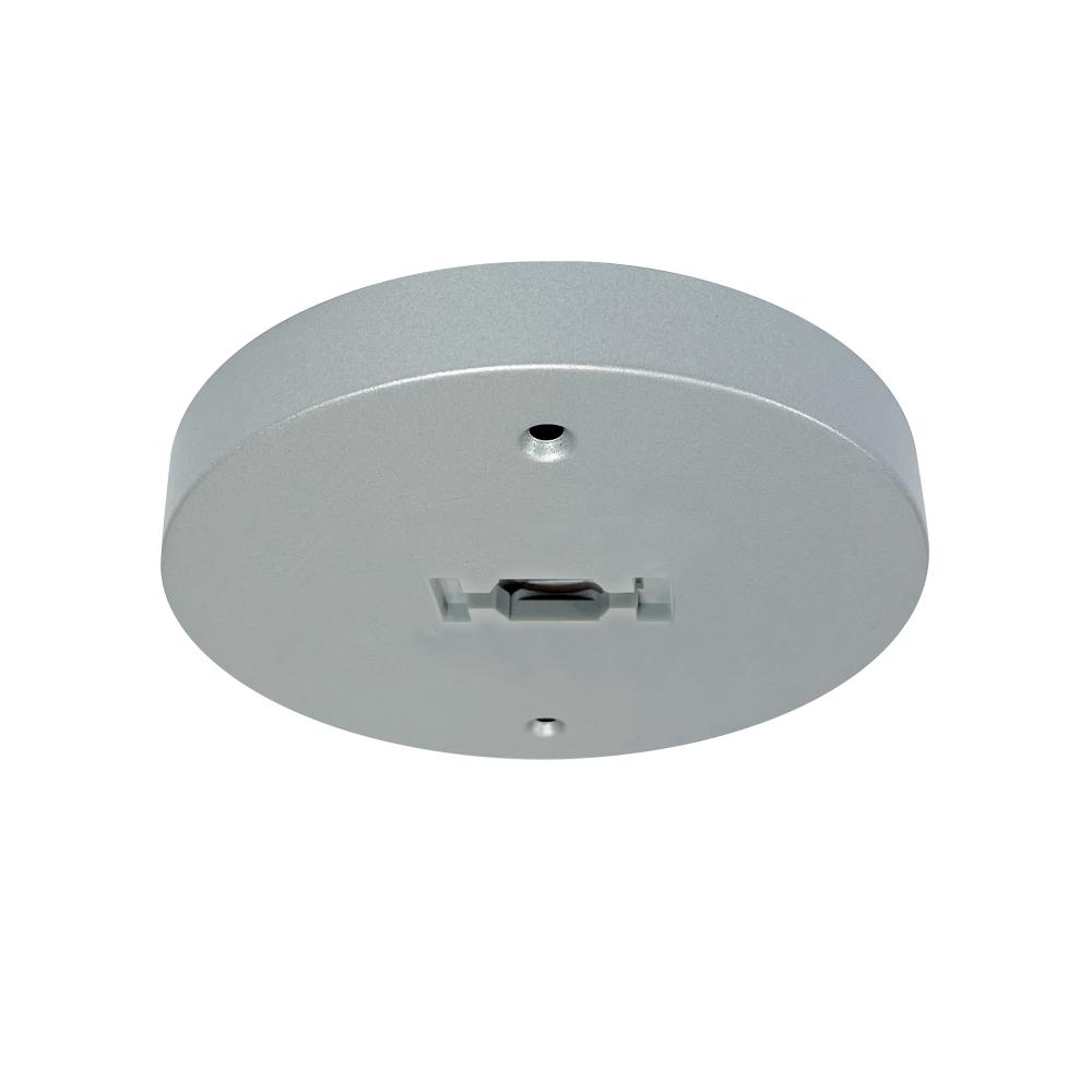 Round Monopoint Canopy for Line Voltage Track Heads, Silver Finish : NT ...